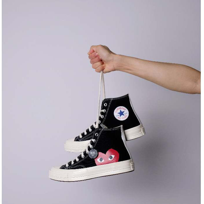 Jual CDG x Cons. Chuck Taylor 70s Hi Black 100% Original | Shopee Indonesia