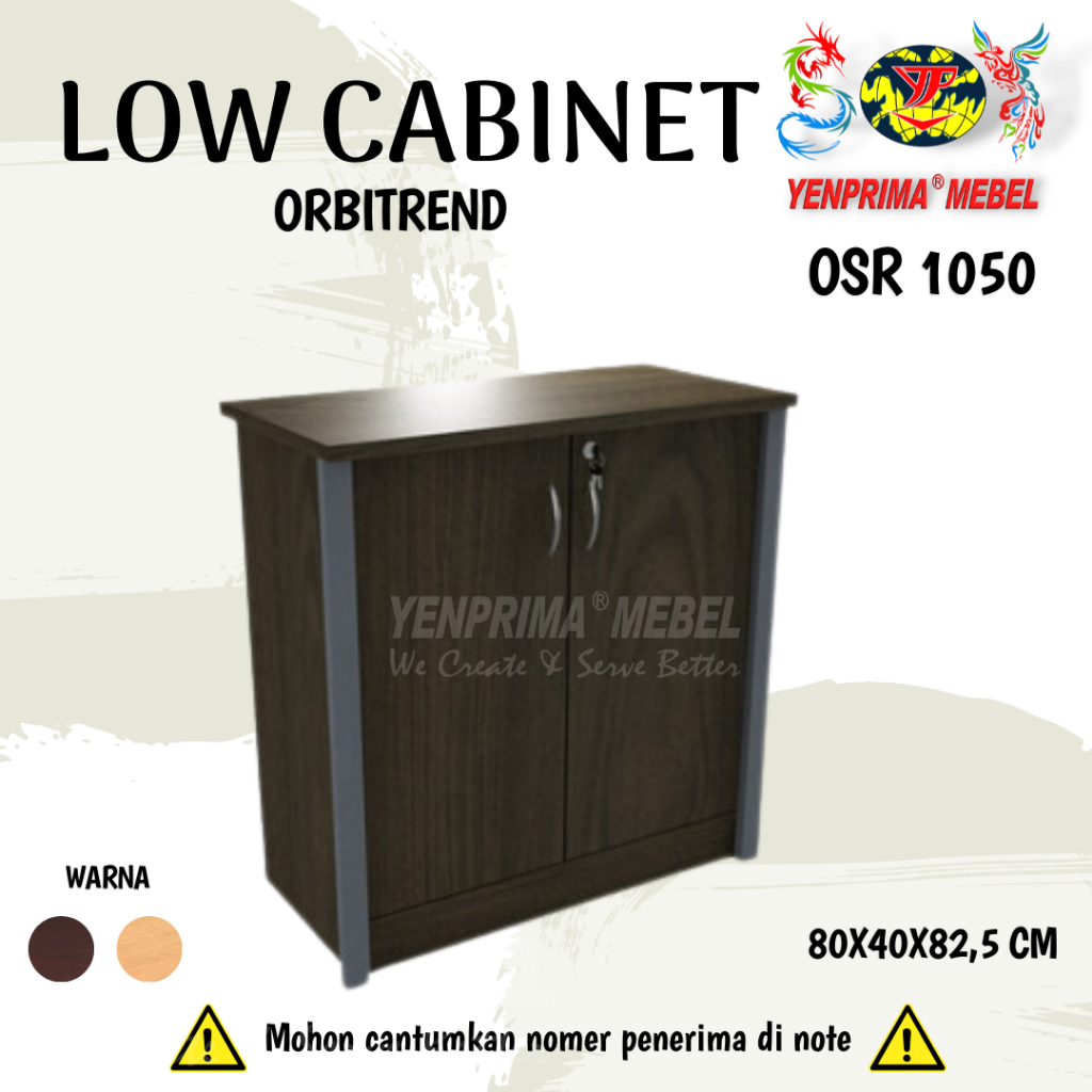 Jual [YENPRIMA] Book Cabinet Orbitrend OSR 1050 / Lemari Pendek ...