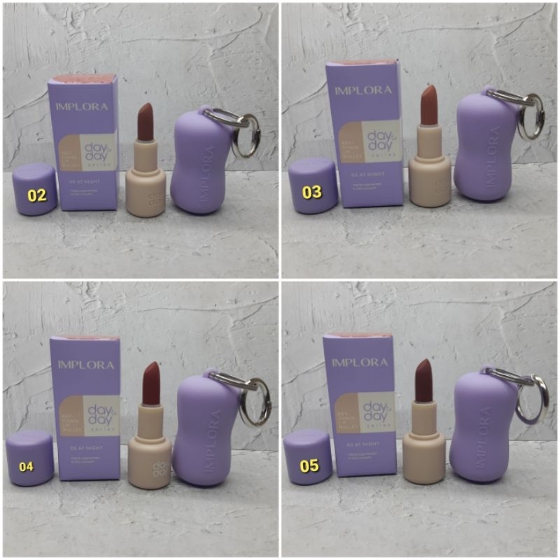 Jual Implora key-chain lip bulet day to day series highly pigmented ...