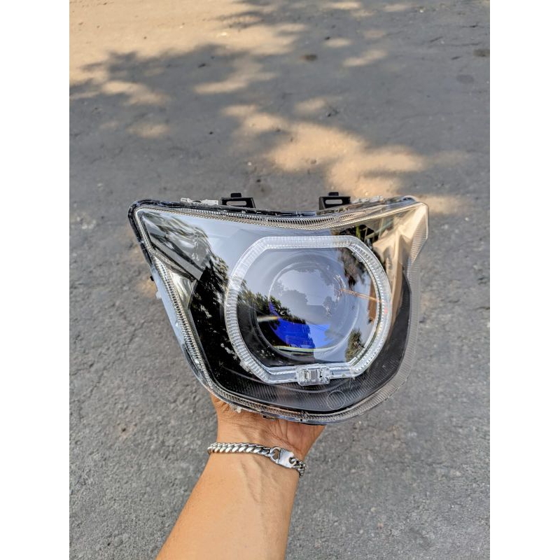 Jual lampu depan MX king V1 set biled AES turbo SE AES turbo gen 2 ...