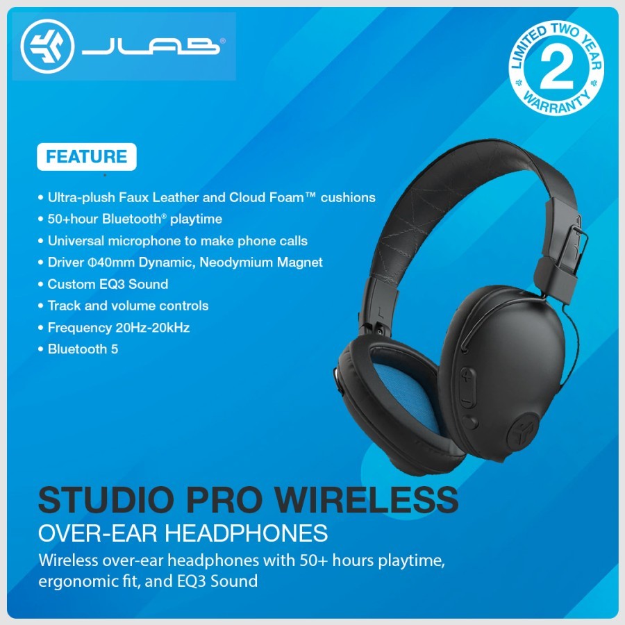 Jual JLab Studio Pro Wireless Over Ear Headphones | Shopee Indonesia