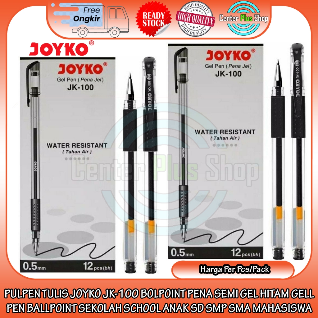 Jual BOLPEN HITAM PULPEN JOYKO PENA JOIKO JK100 BALL PEN JK-100 0.5 MM ...
