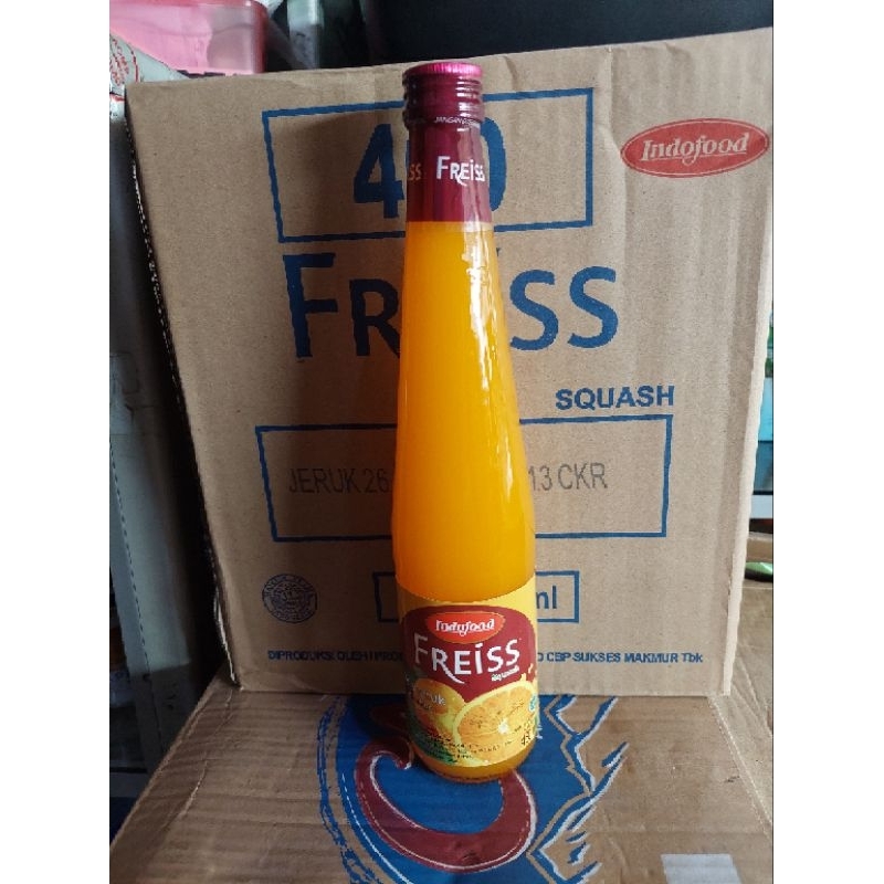 Jual SIRUP INDOFOOD FREISS ORANGE SQUASH BOTOL JERUK | Shopee Indonesia
