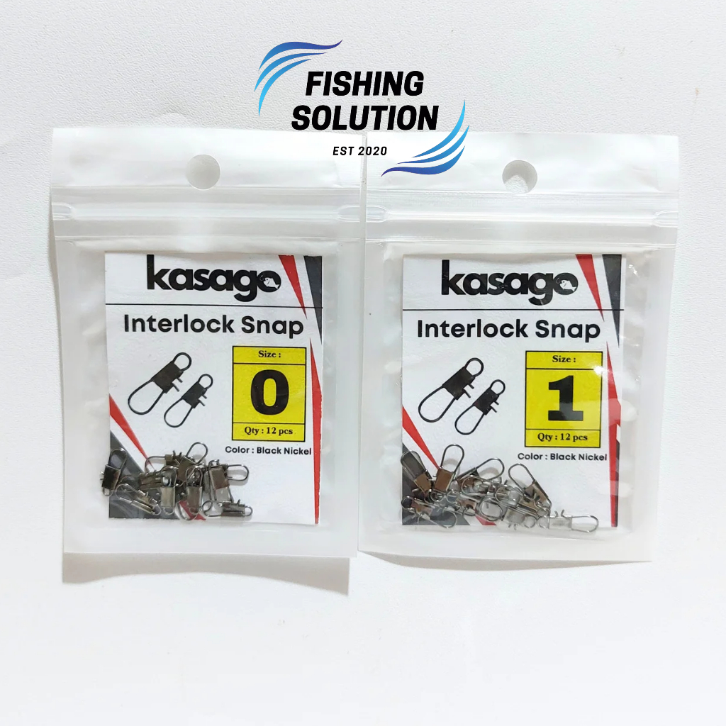 Jual Interlock Snap / ITS / Peniti Kasago Black Nickel | Shopee Indonesia