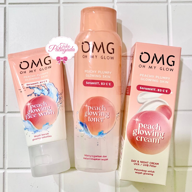 Jual OMG Peach Glowing Skincare - Toner OMG - OMG Moisturizer - OMG ...