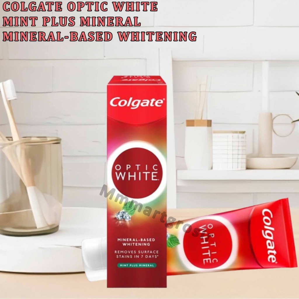 Jual Colgate Optic White / Mineral Based Whitening / Pasta Gigi Mint ...
