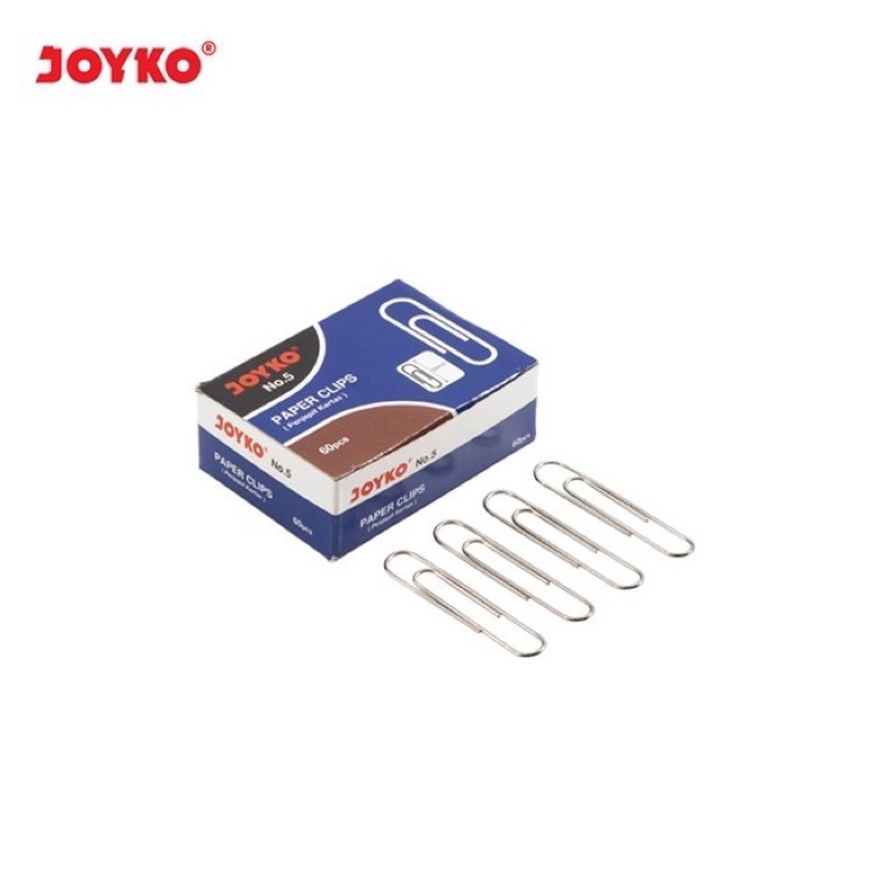 Jual Paper Clips Jumbo Joyko no.5 / Penjepit Kertas (1 box isi 60pcs) | Shopee Indonesia
