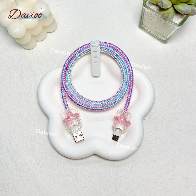 Jual 1 Set 4 item Pelindung Kabel Charger Micro USB+Type-C dan Type-C ...