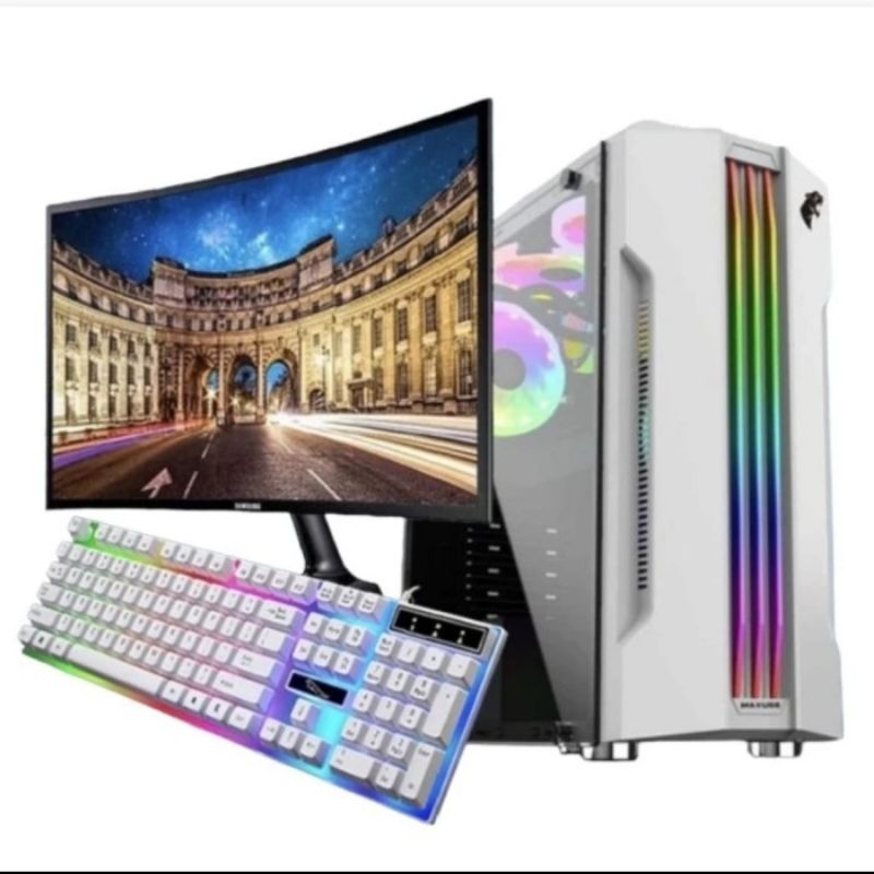 Jual PC GAMING CORE I5 10400F VGA GTX 1050TI RAM 16GB MONITOR 24 INCH SIAP GAMING DAN EDITING ...