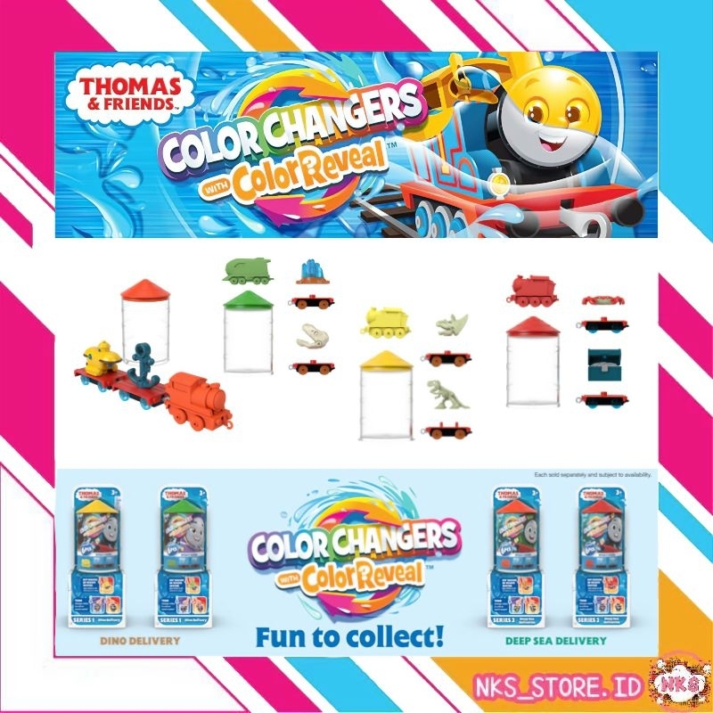 Jual NEW LOOK Thomas & Friends Color Changers with Color Reveal Mainan ...