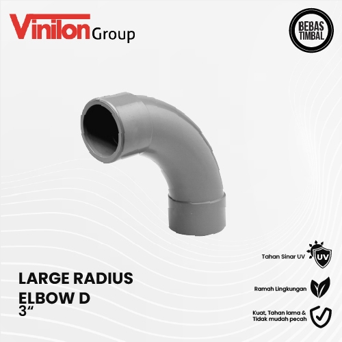 Jual Large Radius Elbow / Long Elbow PVC D 3 Inch Vinilon | Shopee ...