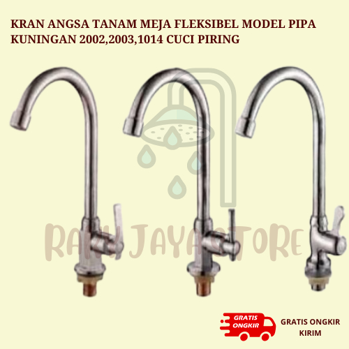 Jual RJS - KRAN ANGSA TANAM MEJA MODEL PIPA STAINLESS SUS304 2002,2003 ...