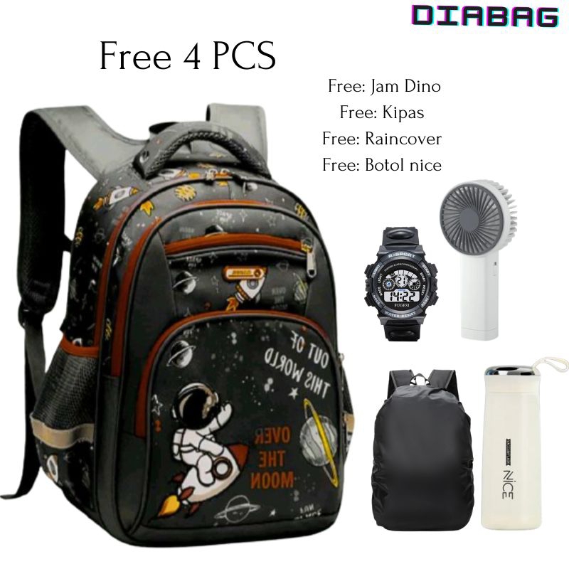 Jual BANYAK BONUSNYA Tas Ransel Korean Kurumi 5in1 Ransel anak Sekolah Sd Smp Remaja tas ransel ...