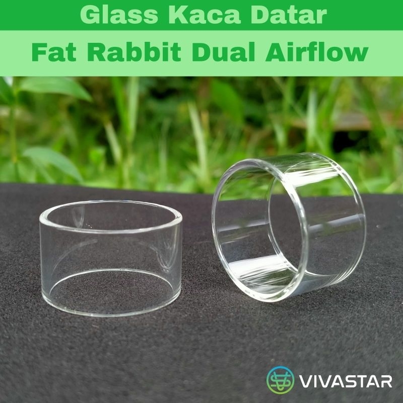 Jual Kaca Fat Rabbit RTA Dual Airflow 28mm Tube Lurus Glass Replacement ...