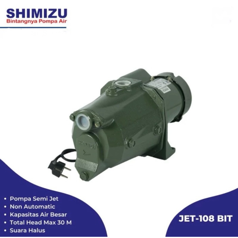 Jual Pompa Air Shimizu Semi Jet Pump JET-108 BIT / Shimizu Semi jetpam | Shopee Indonesia