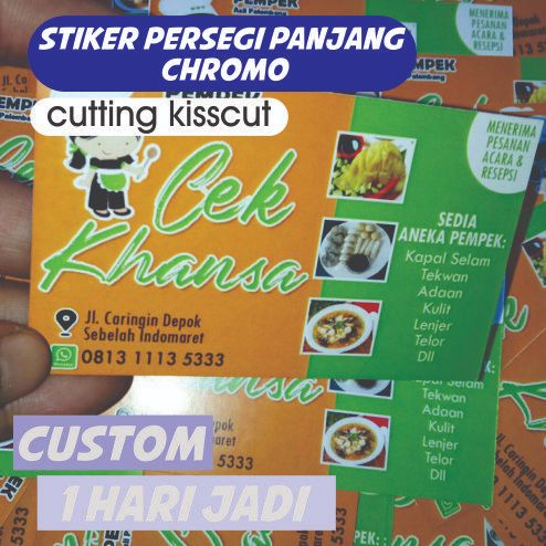 Jual Cetak Stiker Persegi Panjang Label Produk Custom Brand Komunitas ...