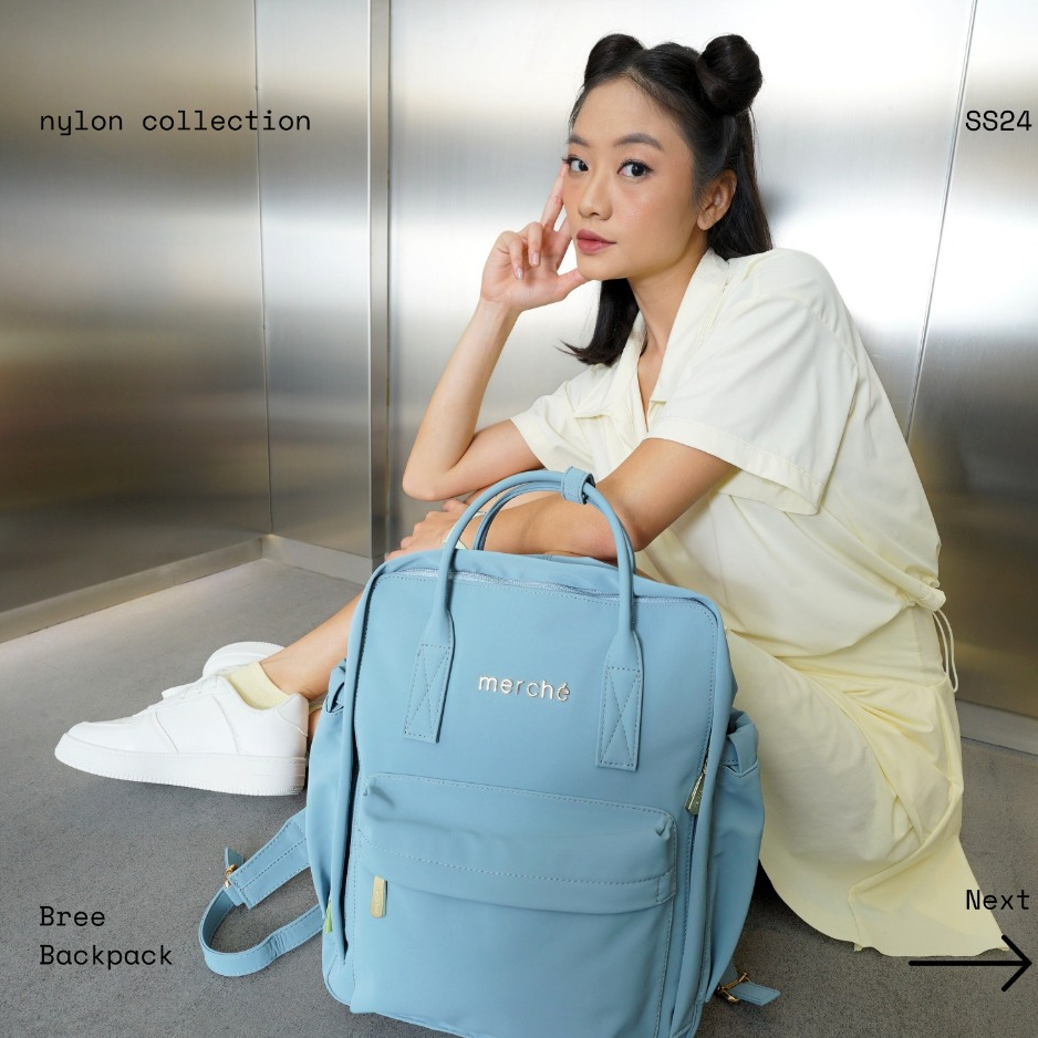 Jual Merche Tas Wanita Backpack Bree | Shopee Indonesia