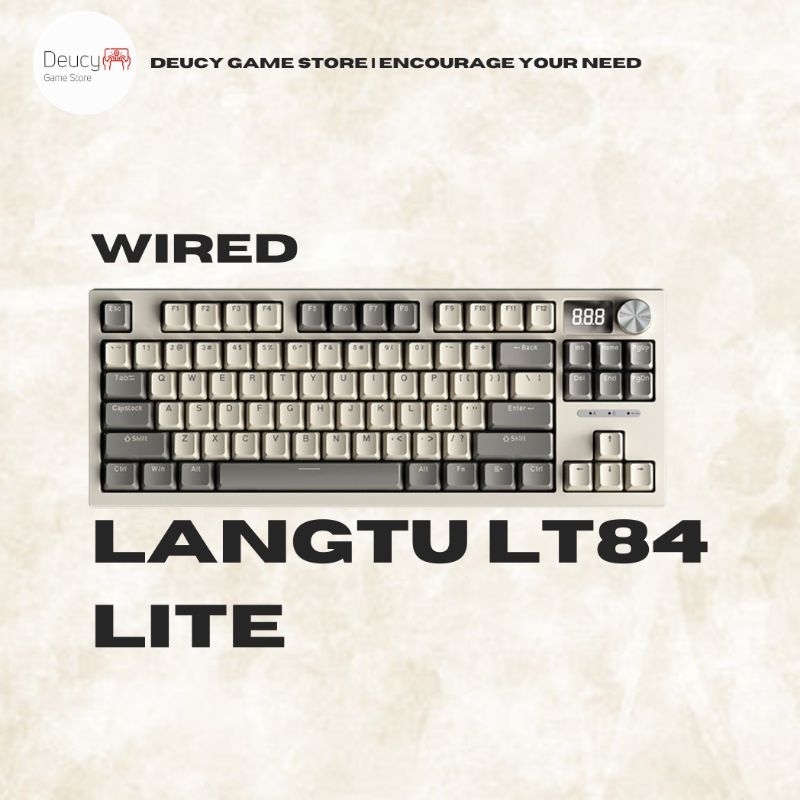 Jual Langtu LT84 Wired TKL Mechanical Keyboard With LCD Screen | Shopee ...