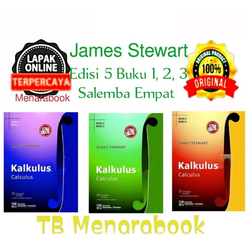 Jual Buku Original...! Kalkulus Edisi 5 Jilid 1, 2, 3 - James Stewart | Shopee Indonesia