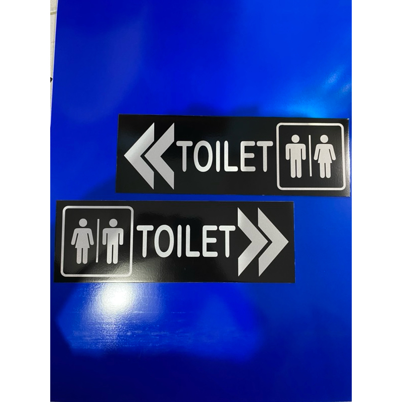 Jual SIGN TILET PRIA WANITA ARAH KANAN, KIRI UKURAN 10x30cm | Shopee ...