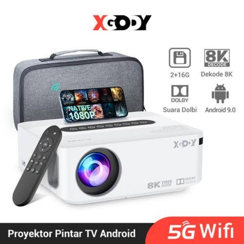 Jual Proyektor Xgody X1 Smart Android Projector Full HD 1080p Dolby ...