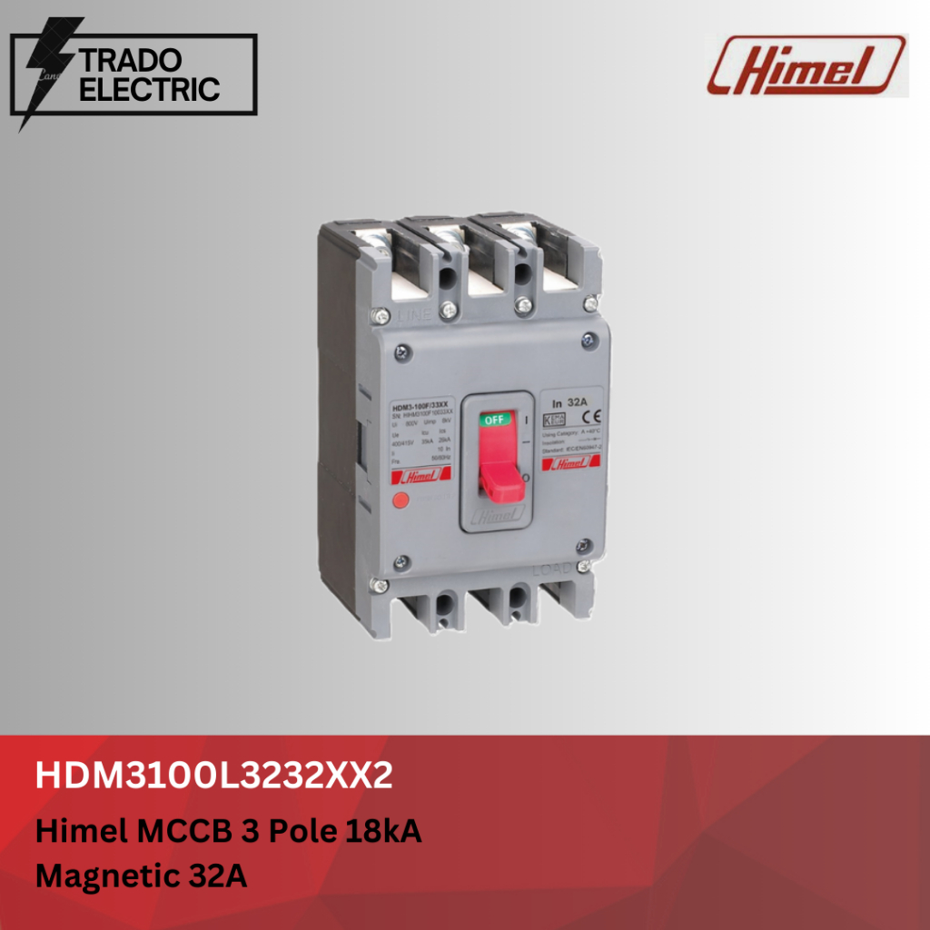 Jual MCCB Himel HDM3-100L 3P 18kA 32A 80A 100A | Shopee Indonesia
