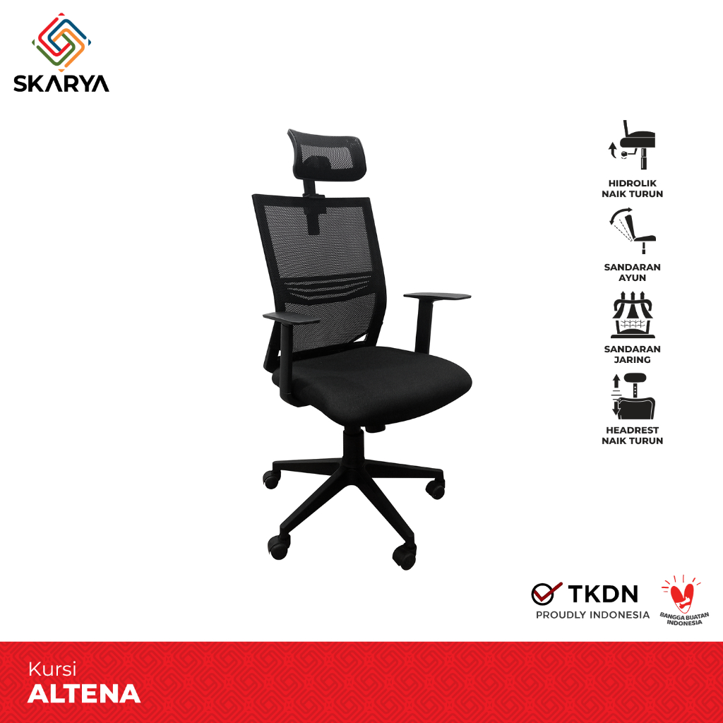 Jual Kursi Kantor Kursi Gaming Kursi jaring Kursi Staff Altena (Baru ...