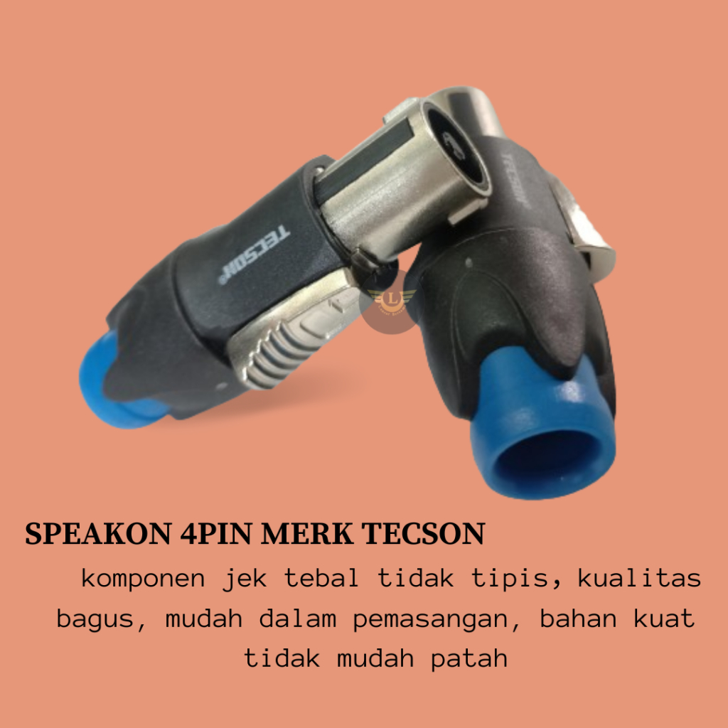 Jual Jack spikon merk tecson speaker konektor audio speakon 4PIN ...