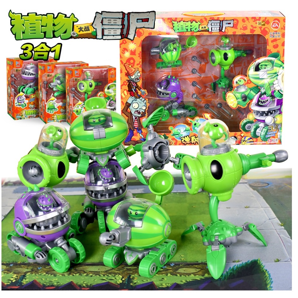 Jual 2024 MAINAN ANAK DIY ROBOT PLANTS 3 IN 1 / ZOMBIES VS PLANT BISA ...