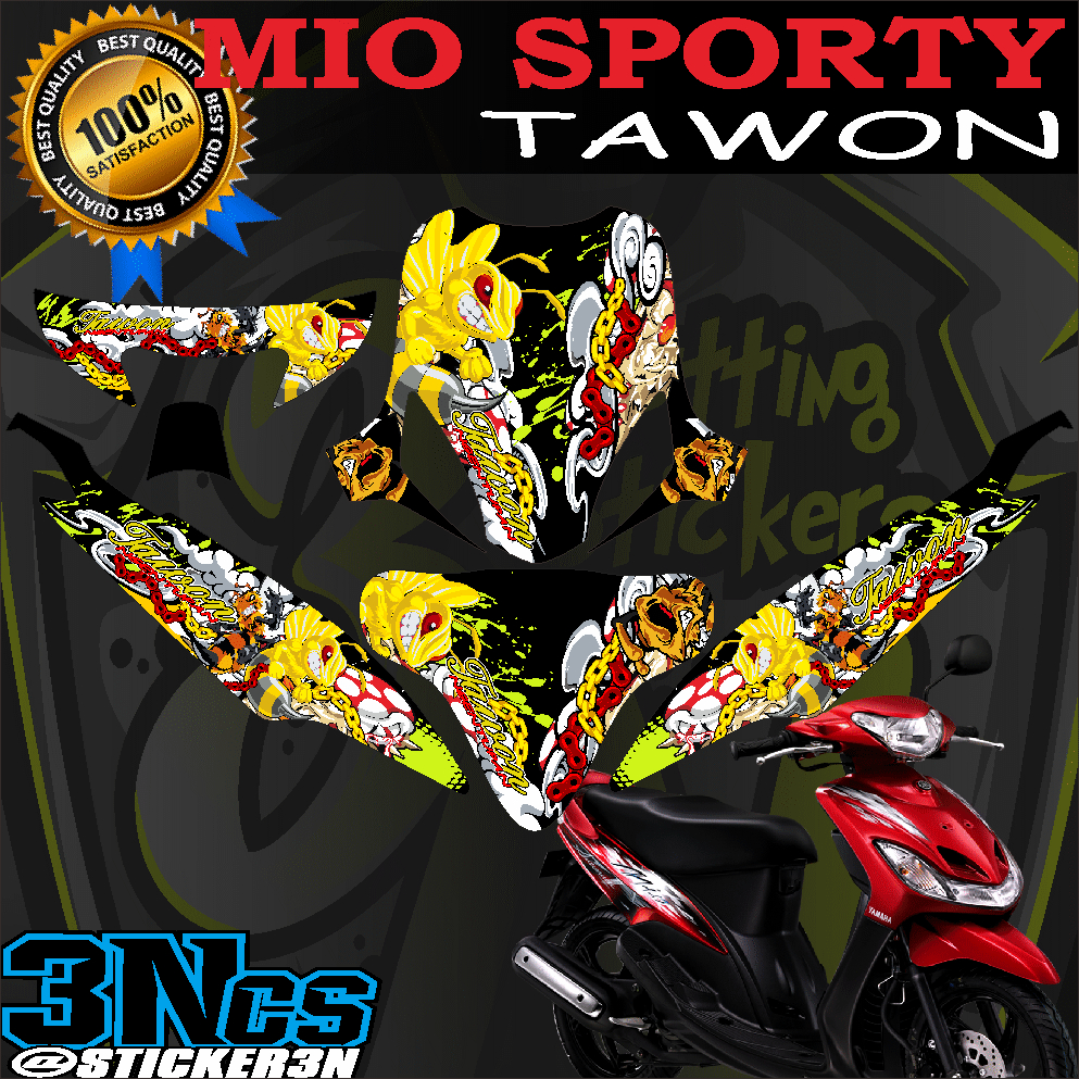 Jual Decal Sticker Yamaha Mio Sporty Tawon, sticker variasi bee yamaha ...