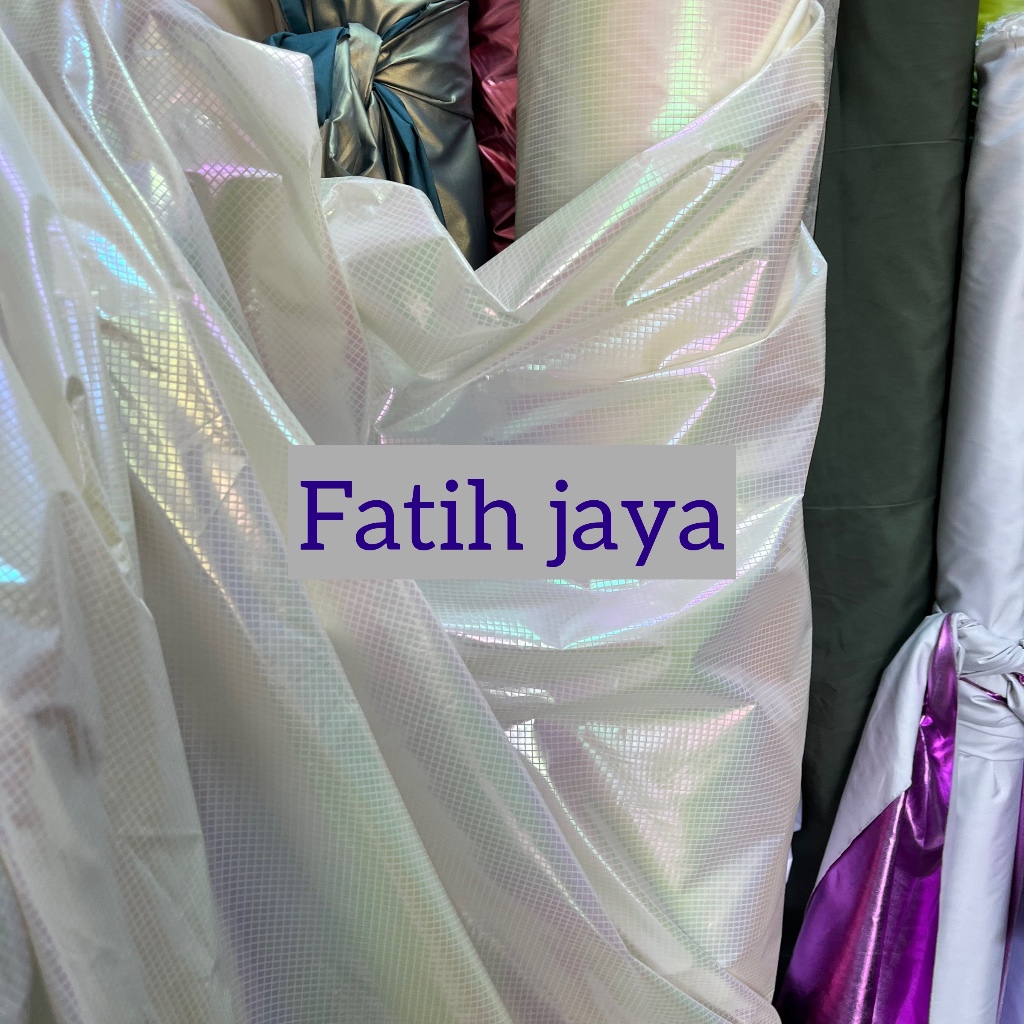 Jual New Kain Hologram Parasut Despo Coating Semprot Latek Arahan Tas ...
