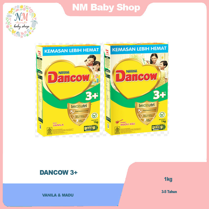 Jual DANCOW 3+ VANILA MADU 1000 GR DANCOW 3 PLUS 1000GR USIA 3 TAHUN KE ...