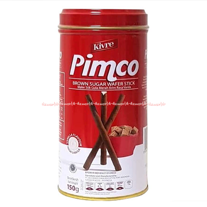 Jual Monde Kivre Pimco 150gr Brown Sugar Wafer Sticks Kemasan Kaleng ...