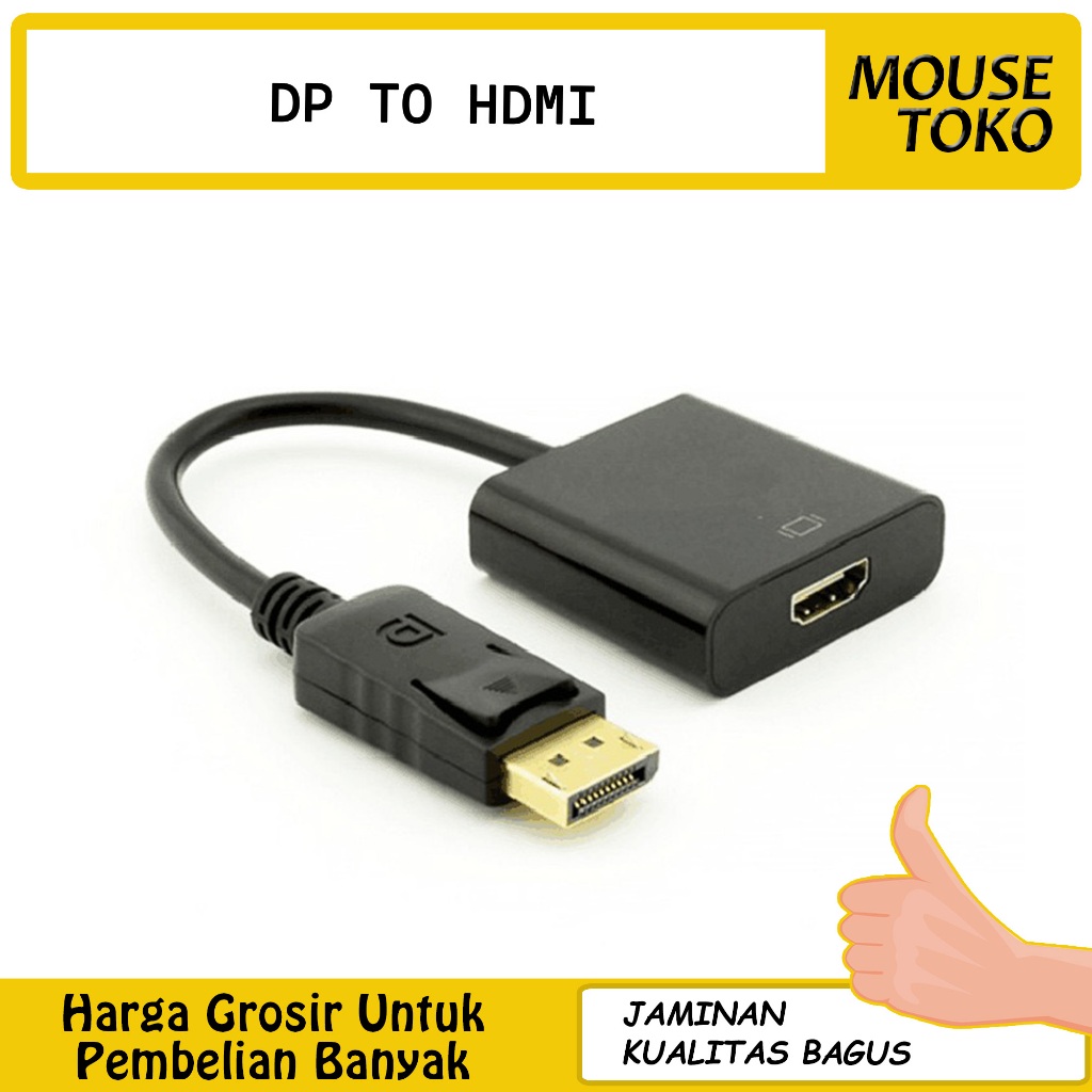 Jual [MOUSE_TOKO] Converter Display Port to hdmi / Converter Dp to hdmi ...