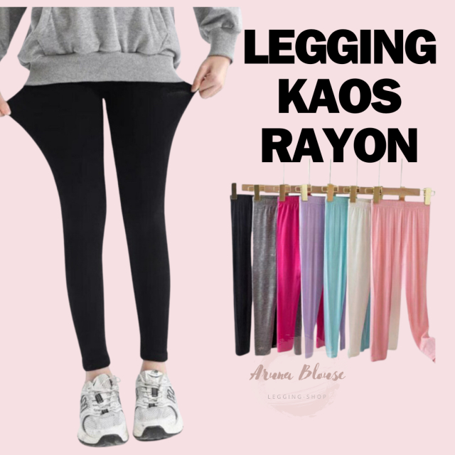 Jual Legging Anak Kaos Bahan Rayon Leging Polos Perempuan 1-13 Tahun ...
