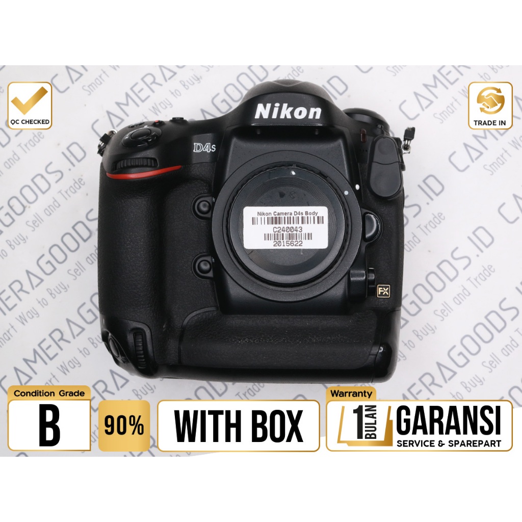 Jual Nikon Camera D4S DSLR Full Frame Body Only - Grade B - C240043 | Shopee Indonesia