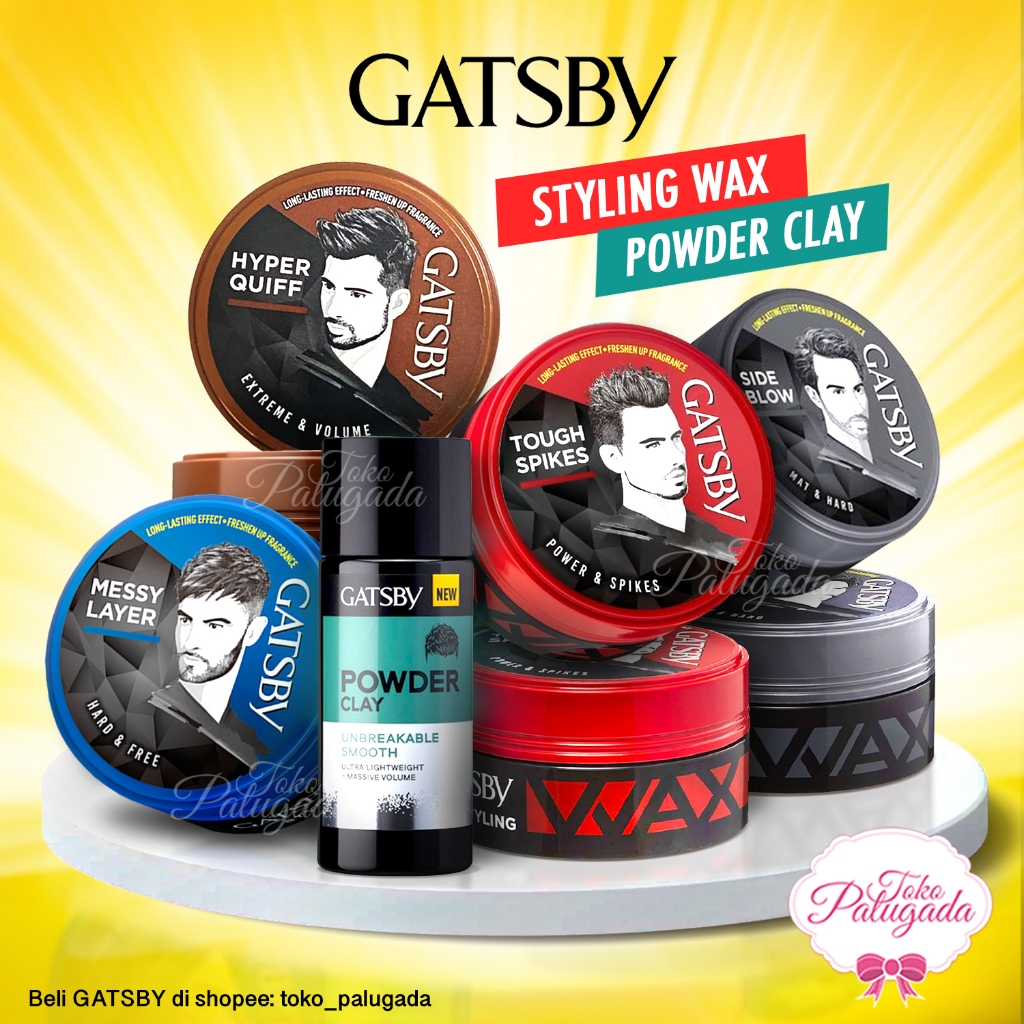 Jual GATSBY Styling Wax & Gatsby Powder Clay - Gatsby Pomade - Pomade ...