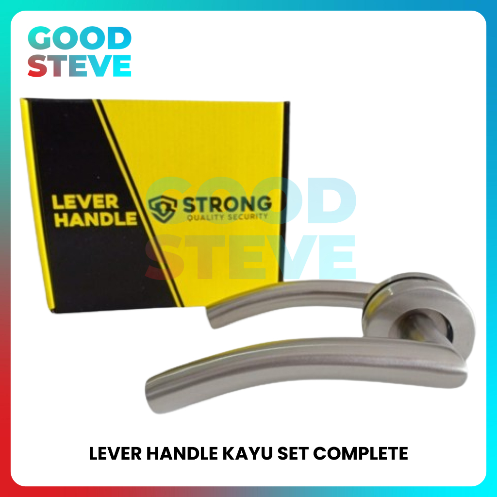 Jual LEVER HANDLE KAYU SET KOMPLIT DAN CYLINDER | Shopee Indonesia