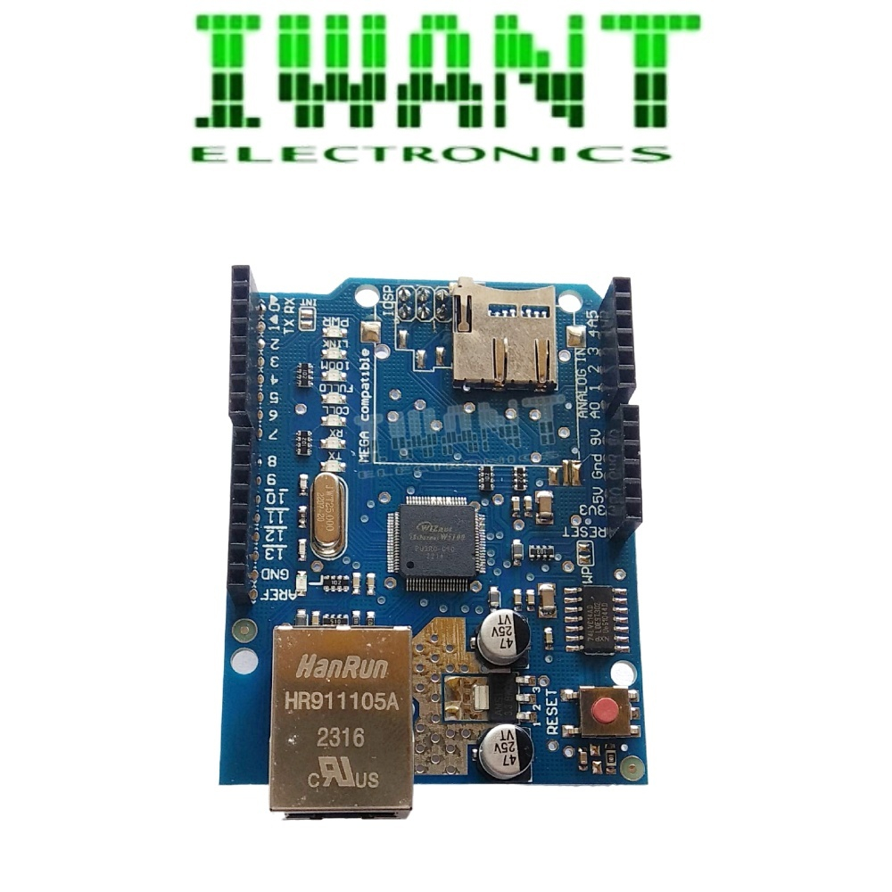 Jual ETHERNET SHIELD W5100 LAN ARDUINO COMPATIBLE WITH MICRO SD SLOT ...