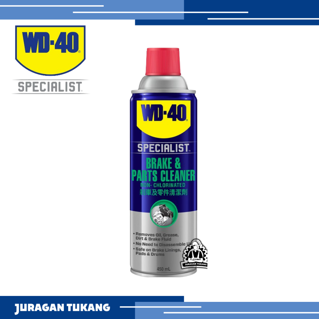 Jual WD-40 Specialist Brake and Part Cleaner 450ML WD-40 Pembersih Rem Cakram Kendaraan 450ml ...