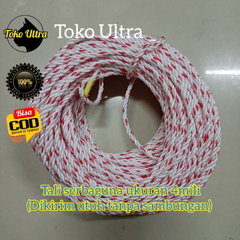 Jual TALI TAMBANG 4MM 50 METER / TALI 4MM PPD / TALI TERPAL MOBIL ...