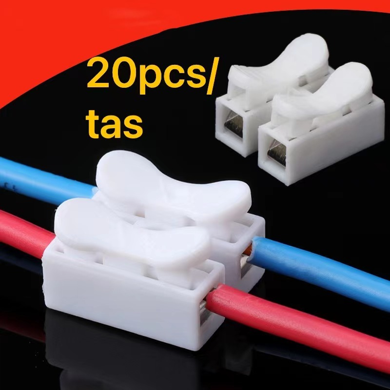 Jual UPPU 20PCS Kabel Terminal Quick Connector Quick Connect 2 Wire ...