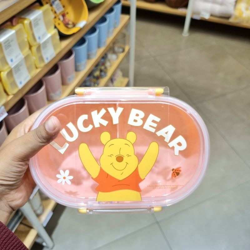 Jual MINISO Disney winnie the pooh bento box fruits theme collection ...