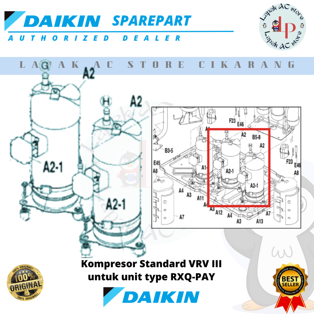 Jual Kompresor Standar VRV III RXQ-PAY | Shopee Indonesia