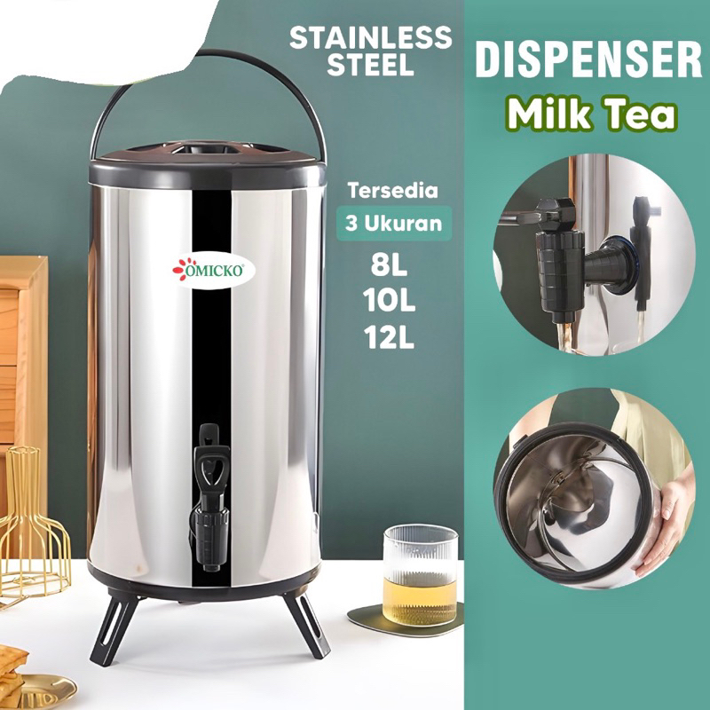 Jual Thermos Termos Dispenser Air OMICKO Milk Tea Bucket Water Banyak ...