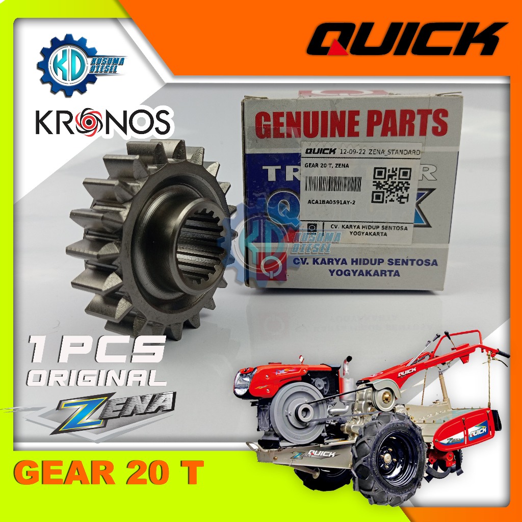 Jual GEAR 20 T ZENA KRONOS - GIGI - MATA - ORIGINAL - SPAREPART TRAKTOR ...