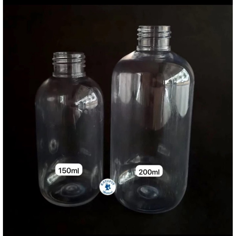 Jual botol 150 ml plastik bening BOLO neck 24 dijual botol saja ...