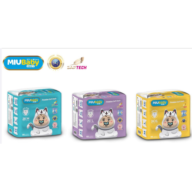 Jual POPOK MIU BABY PANTS M28, L26, XL24 | Shopee Indonesia