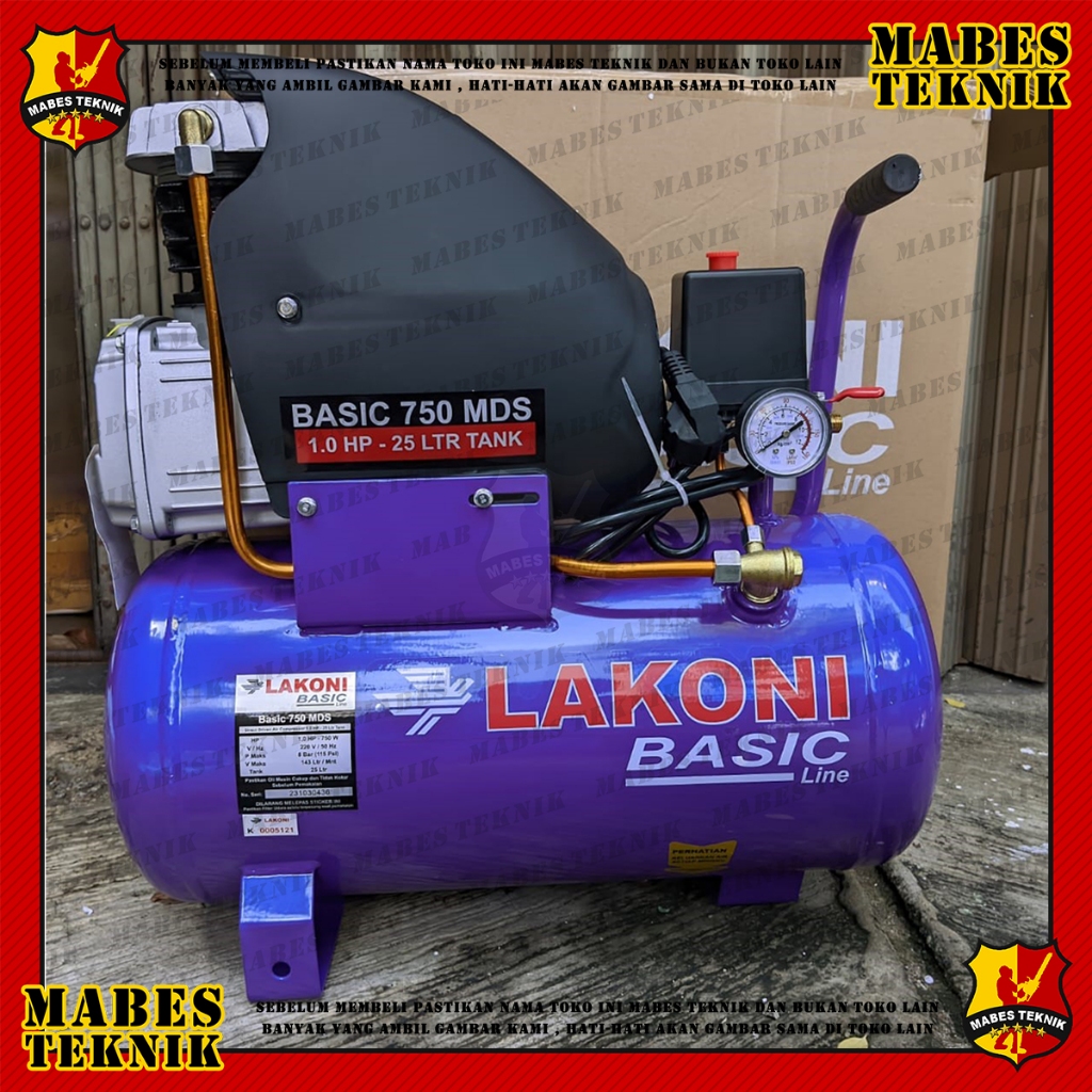 Jual KOMPRESSOR LAKONI BASIC 750 MDS 1 HP / LAKONI BASIC 750 MDS 25L ...