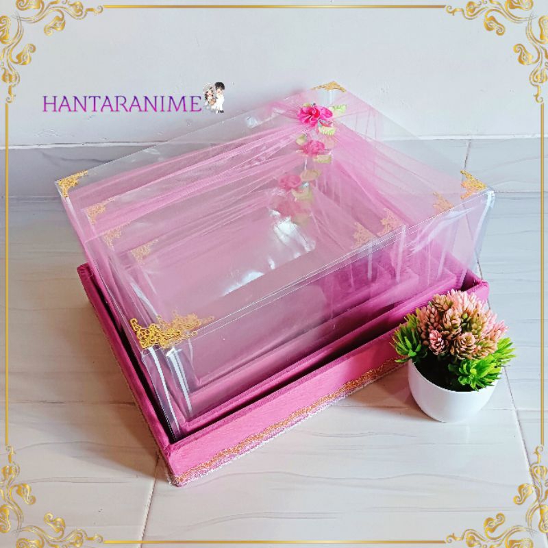 Jual Box Kotak Seserahan Pernikahan Hantaran Seserahan 1 Set Isi 4 Box ...